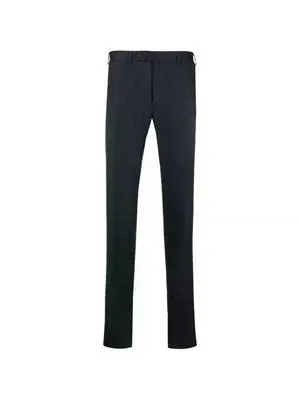 Canali Pressed-crease Tailored Trousers - Grey