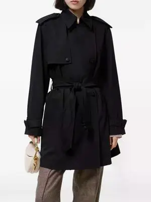 Burberry Short Wool Trench Coat