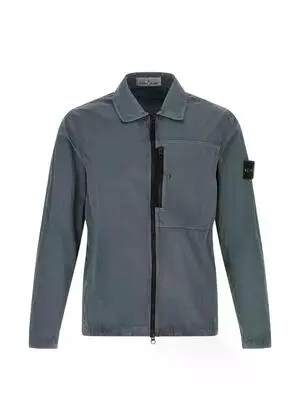 Stone Island Zip-up Overshirt - Grey