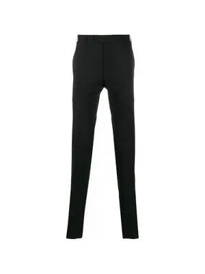 Canali Pressed-crease Tailored Trousers - Black