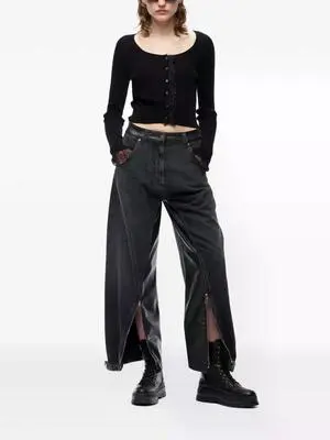 Pinko Panelled Zipped Jeans
