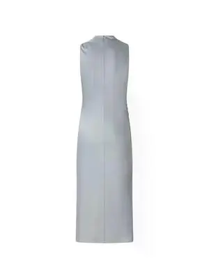 Pinko Midi Sheath Dress With Draped Neck