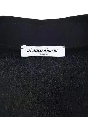 AL DUCA D’AOSTA 1902 V-neck Silk Blouse
