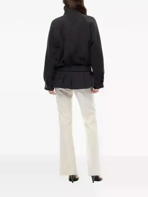Pinko Belted Funnel-neck Coat