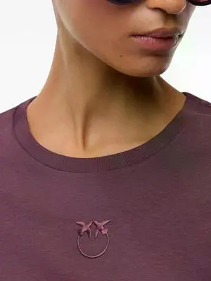 Pinko Love Birds Embroidered T-shirt