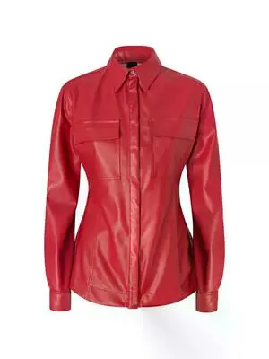 Pinko Faux-leather Shirt