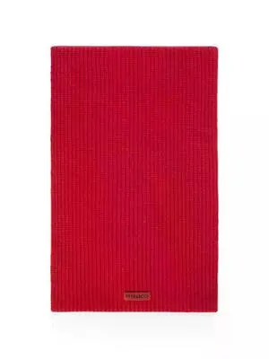Pinko Ribbed-knit Scarf - Red