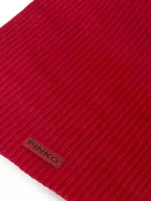 Pinko Ribbed-knit Scarf