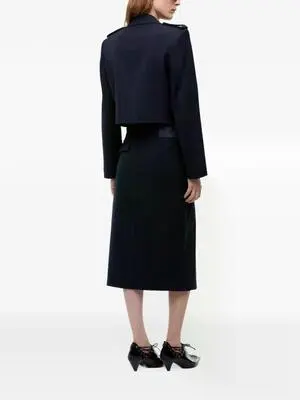 Pinko Wrap Front Button Detail Midi Skirt