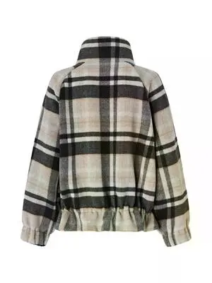 Pinko Check-pattern Elasticated-hem Jacket