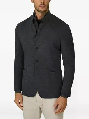 Boggi Milano Blazer Diagonal Wool Blend Wooltech
