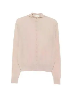 ALYSI Button-up Mock-neck Cardigan
