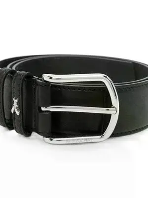 Patrizia Pepe Leather Belt With Silver-tone Hardware