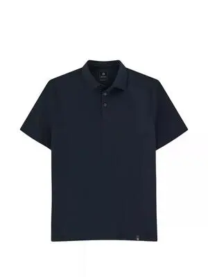 Boggi Milano Polo In Stretch Supima Cotton Jersey - Blue