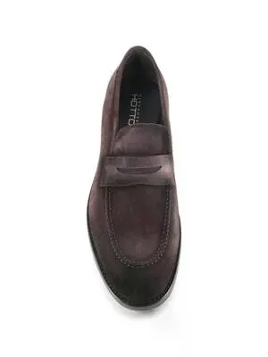 ALEXANDER HOTTO Suede Penny Loafers