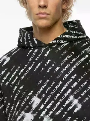Karl Lagerfeld Relaxed All-over-print Hoodie