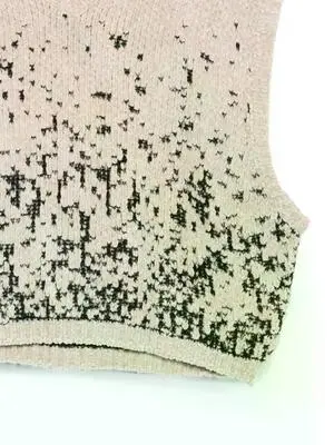 ALYSI Intarsia-knit Sleeveless Vest