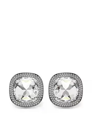 SWAROVSKI Crystal-embellished Clip-on Earrings - Silver