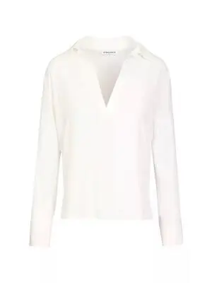 AL DUCA D’AOSTA 1902 Silk V-neck Blouse - White