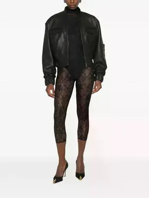 Andamane Loli Lace-panelled Cropped Trousers