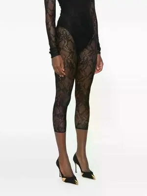 Andamane Loli Lace-panelled Cropped Trousers
