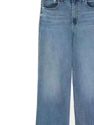 Rag & Bone Faded Wide-leg Jeans - Blue