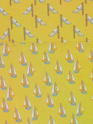 FERRAGAMO Catamarano Sailboat-print Tie