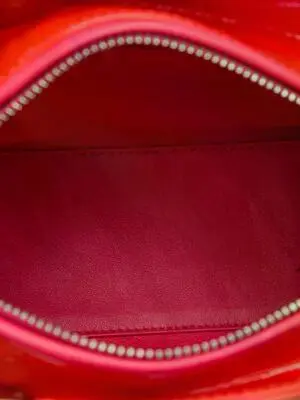 Dior 2012 Medium Lambskin Cannage Stitched Lady Satchel - Neutrals
