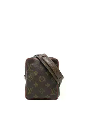 LOUIS VUITTON 1990-2010 Monogram Mini Danube Crossbody Bag - Brown