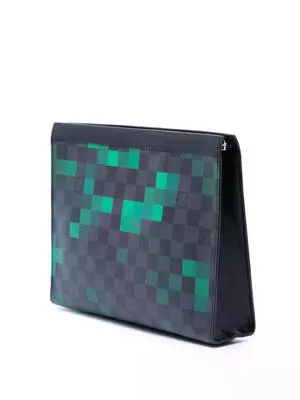 LOUIS VUITTON Damier Graphite Pixel Pochette Voyage Mm Clutch Bag