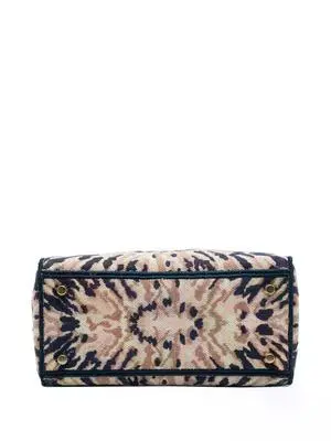 Dior 2020 Medium Embroidered Canvas Tie Dye Lady D Lite Satchel - Pink