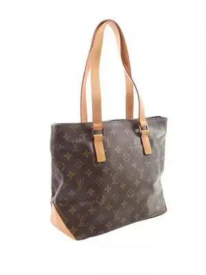 LOUIS VUITTON 2002 Monogram Cabas Piano Tote Bag - Brown