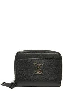 LOUIS VUITTON 2021 Calfskin Lockme Zippy Purse Coin Pouch - Black