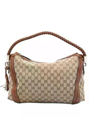 Gucci 2016-2026 Medium Gg Canvas Bella Shoulder Bag - Neutrals