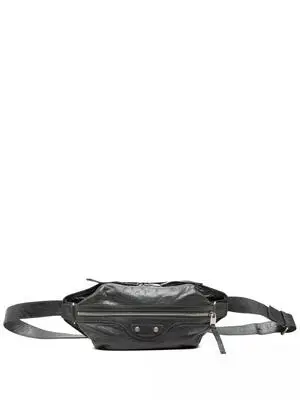 Balenciaga 2021 Lambskin Motocross Classic Neo Lift Belt Bag - Black