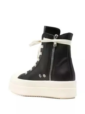 Rick Owens Leather High-top Sneakers