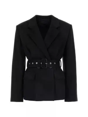 LANVIN Belted Long-sleeve Blazer