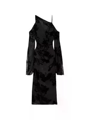 TOM FORD One-shoulder Midi Dress - Black
