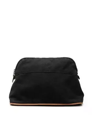 Hermès 2010-2026 Toile Bolide Trousse De Voyage Pouch Pm Vanity Bag - Black