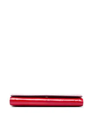 LOUIS VUITTON 2015 Monogram Vernis Chain Wallet Shoulder Bag - Red