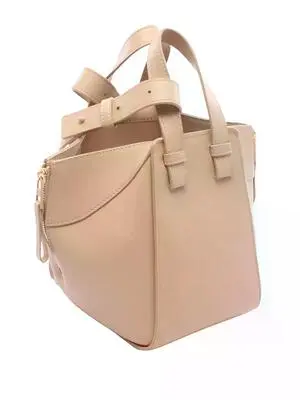 Loewe 2010-2026 Soft Grained Calfskin Compact Hammock Bag Satchel - Neutrals