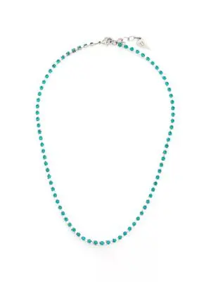FORTE_FORTE Glass-embellished Necklace - Silver