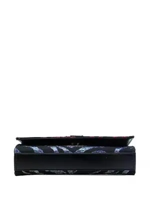 Saint Laurent Canvas Metallic Tiger Print Monogram Kate Crossbody Bag