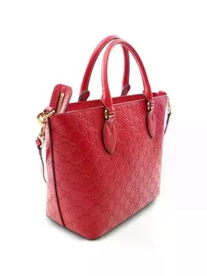 Gucci 2000s Guccissima Tote Bag - Red