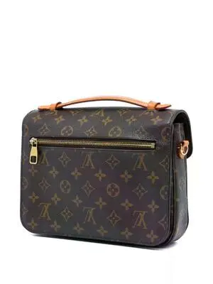 LOUIS VUITTON 2016 Monogram Pochette Metis Satchel - Brown