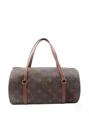 LOUIS VUITTON 2001 Monogram Papillon 26 Handbag - Brown