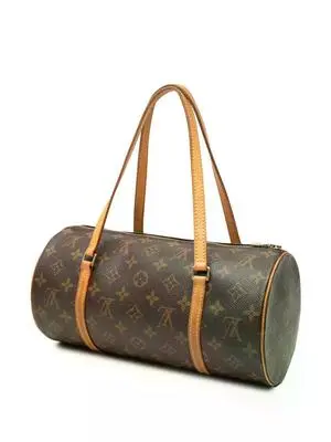 LOUIS VUITTON 2003 Monogram Papillon 30 Handbag - Brown