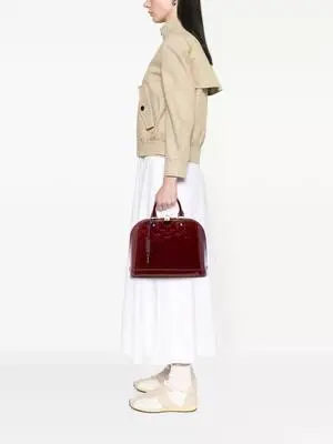LOUIS VUITTON 2015 Monogram Vernis Alma Pm Handbag - Red