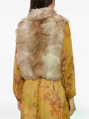 FORTE_FORTE Faux Fur Gilet - Brown