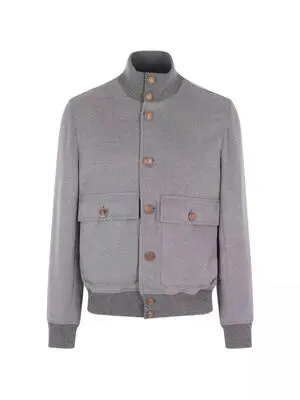Brunello Cucinelli Button-up Wool Jacket - Grey